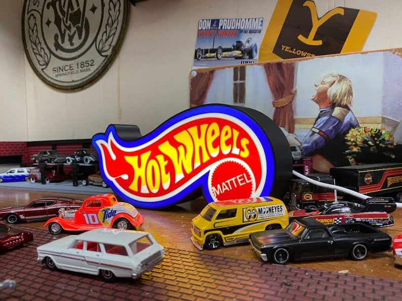 Hot Wheels LED Light Box: 3D Printed Dimmable Display - Etsy