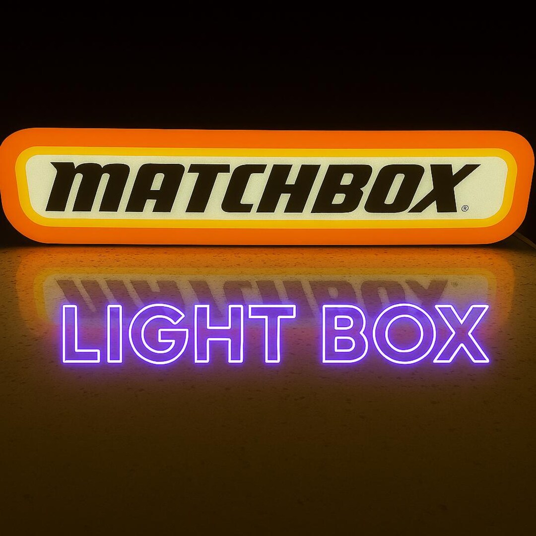 Matchbox LED Light Box: 3D Printed Dimmable LED Sign - Etsy