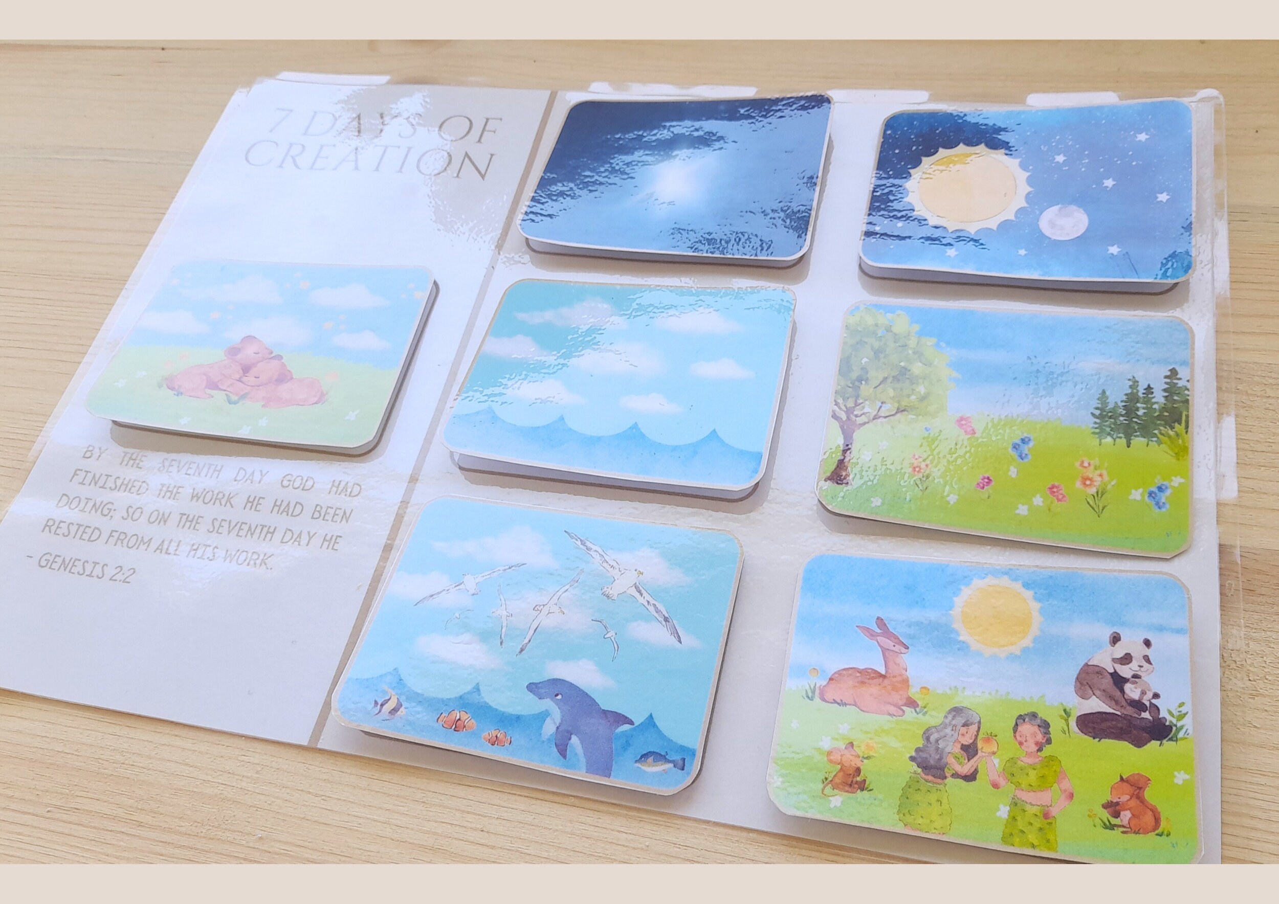 Sunday School Printable Creation Pre-k Busy Book Montessori Christian ...