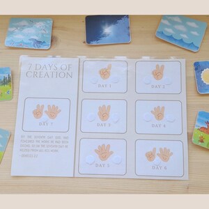 Sunday School Printable Creation Pre-k Busy Book Montessori Christian ...