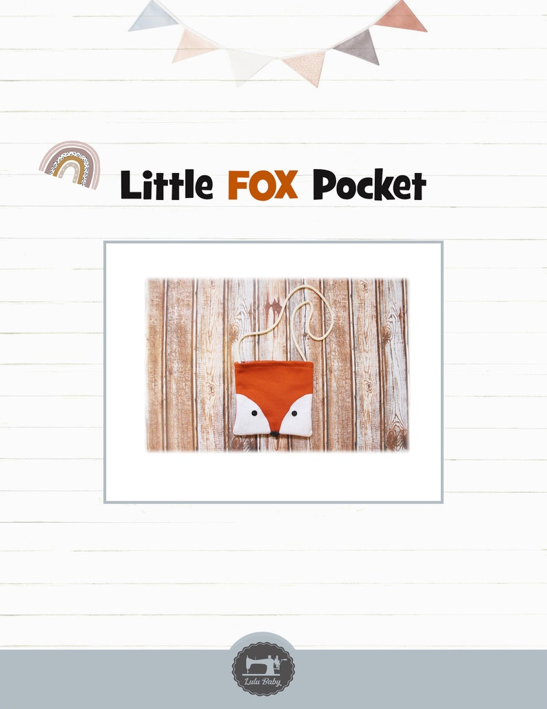 Fox Pocket PATTERN & TUTORIAL Beginner DIY /bag Sewing Pattern/kids ...