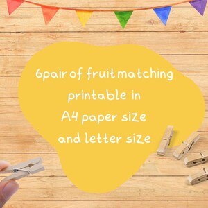Montessori Printable Fruit Shadow Matching Toddler Cards Color Matching ...