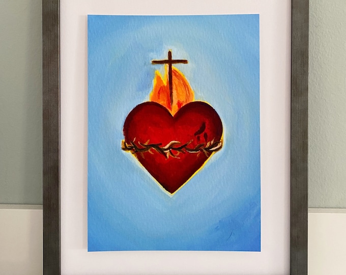 Three Hearts of the Holy Family 8 X 10 Catholic Wall Art Print - Etsy