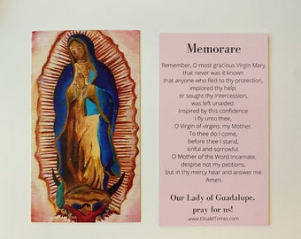 Memorare Prayer Cards - Etsy