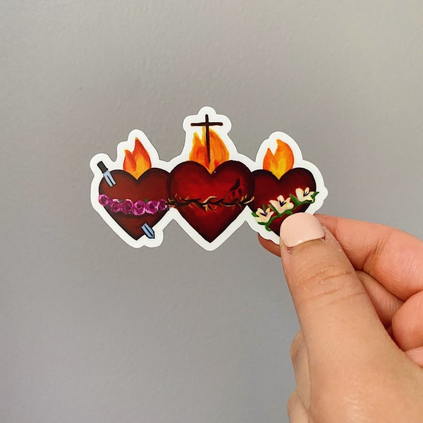 Holy Family Hearts Stickers - Etsy