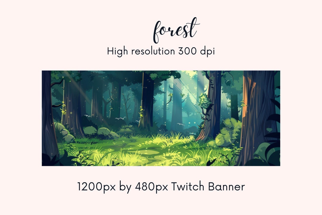 Forest Twitch Banner| Twitch Background| | Twitch Profile ...