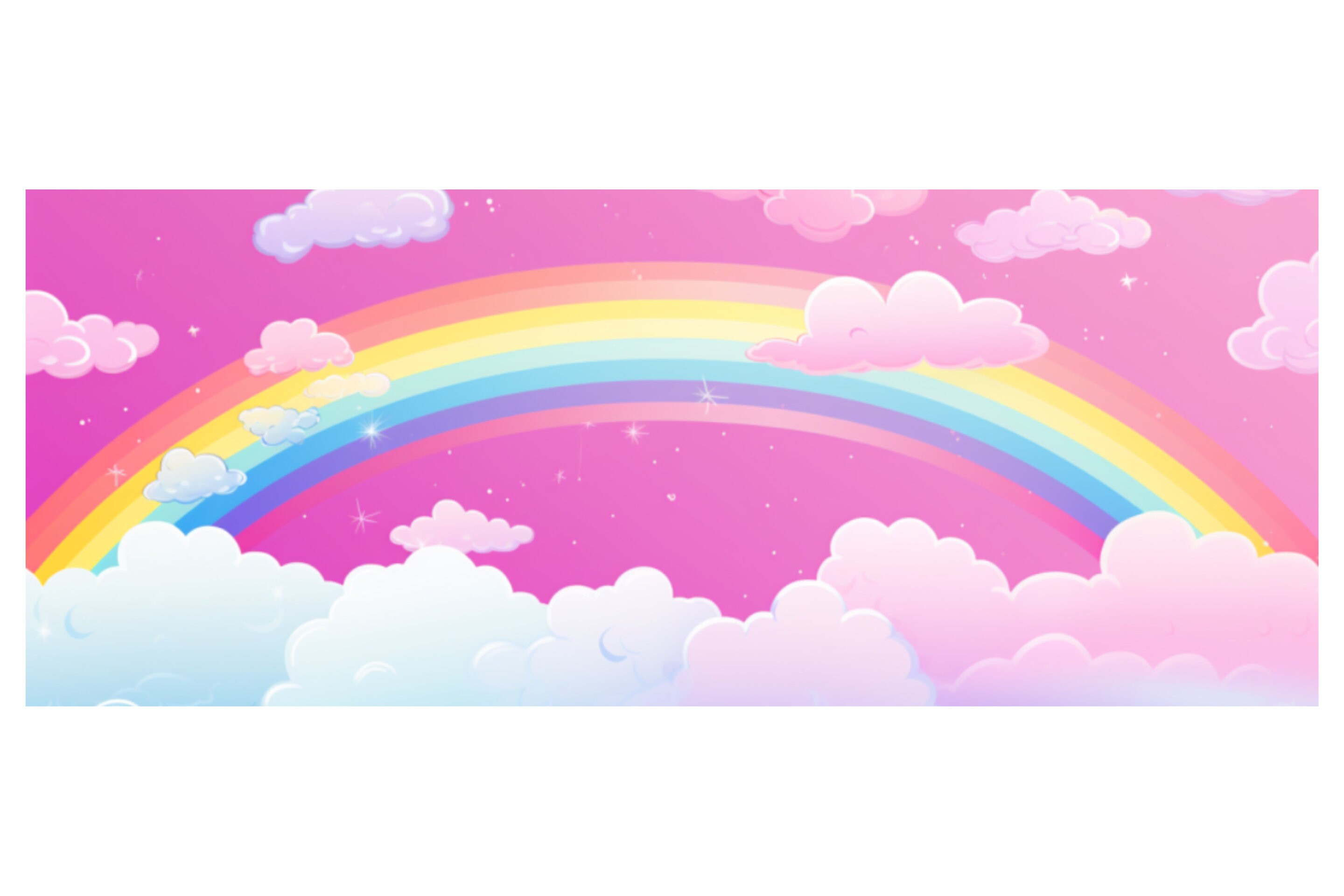 Rainbow Twitch Banner| Twitch Background| Twitch Profile |pink View ...