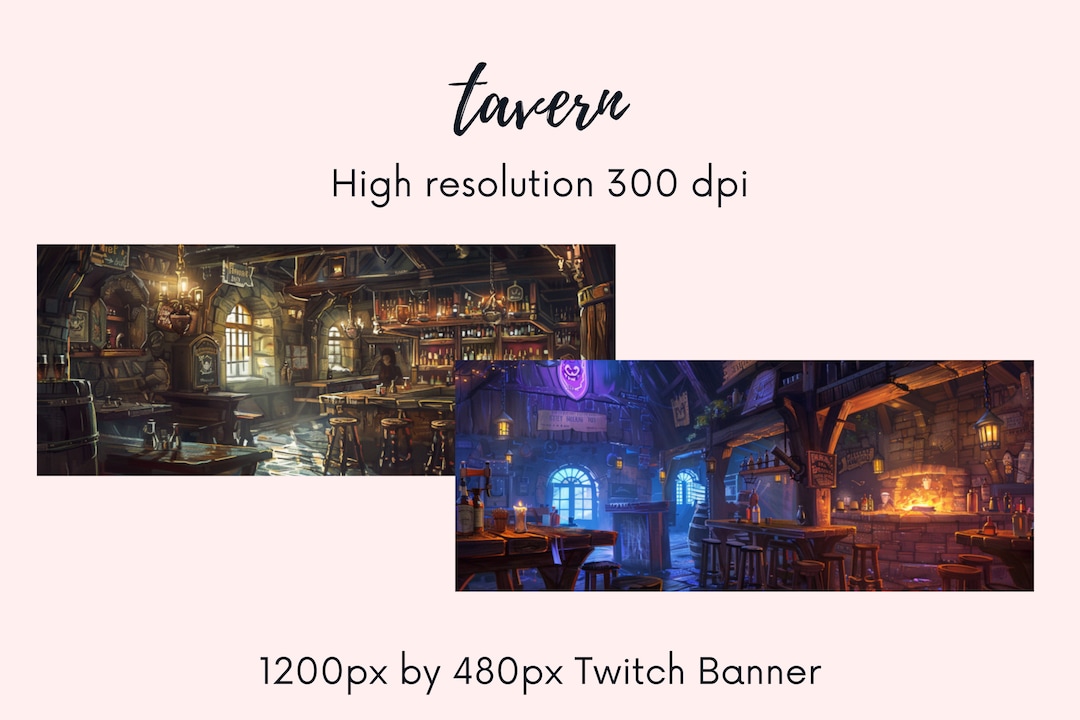 Tavern Twitch Banner| Twitch Background| | Twitch Profile ...