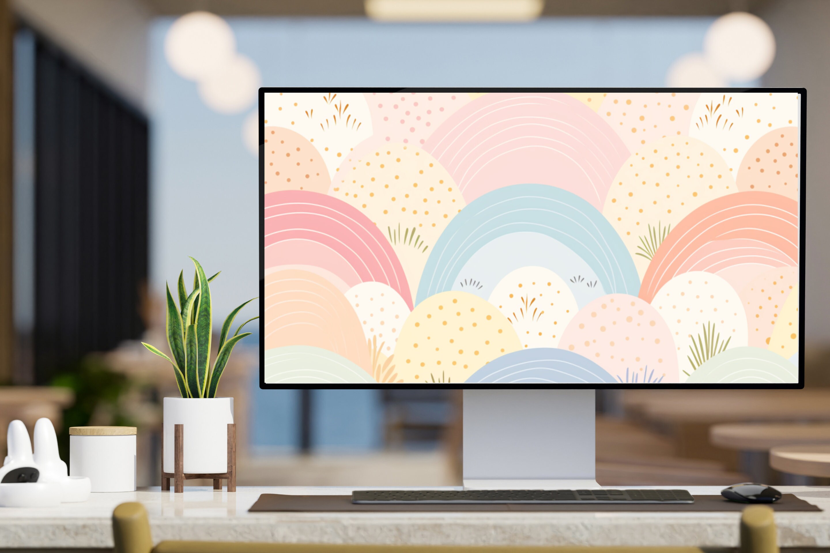 4 Boho Rainbow Desktop Wallpaper Computer Wallpaper Mac Windows Sky ...