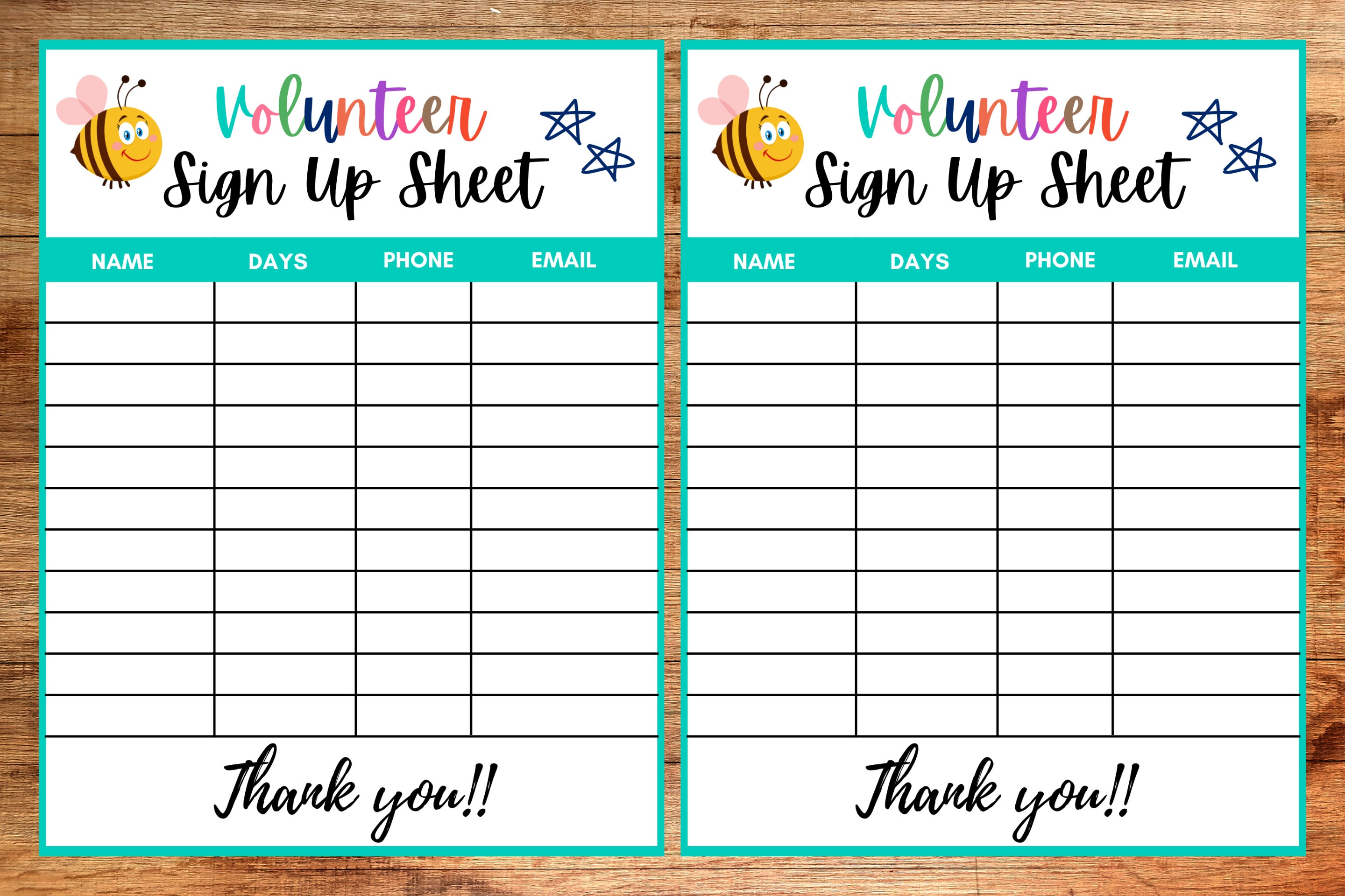 Volunteer Sign up Sheet | Kids Flyer|school Flyer | Handout| Pta Pto ...