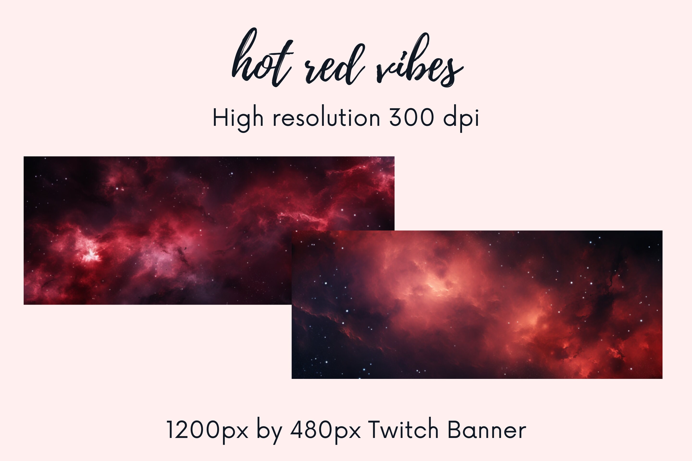 Red Twitch Banner| Seamless Hearts |twitch Background| Twitch Banner ...