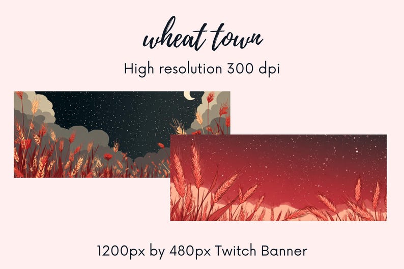 Wheat Twitch Banner| Twitch Background| | Twitch Profile |thunderstormy ...