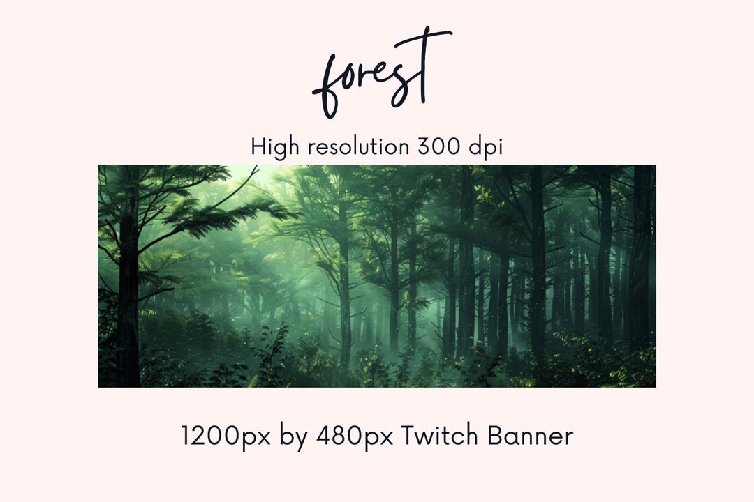 Forest Twitch Banner Twitch Background Twitch Profile thunderstormy ...