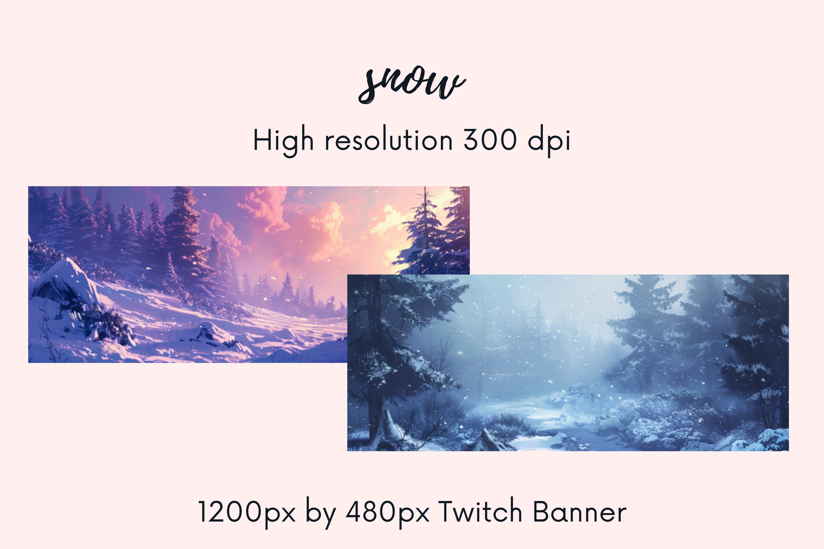 Snow Twitch Banner Twitch Background Twitch Profile thunderstormy View ...