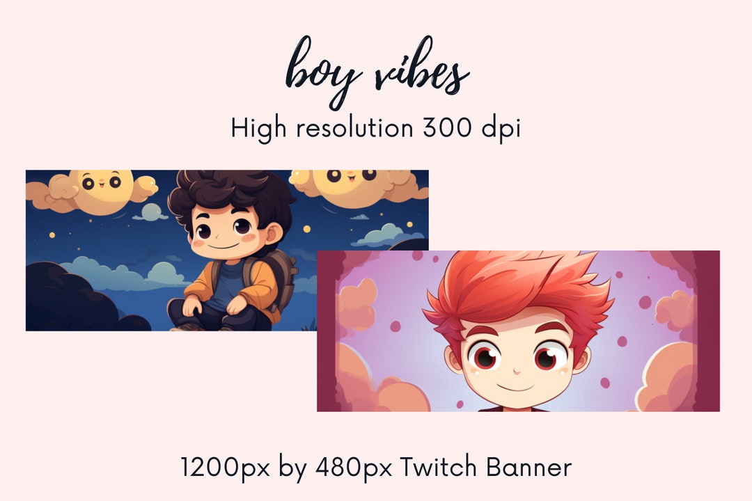 Boy Twitch Banner| Twitch Background| | Twitch Profile |thunderstormy ...