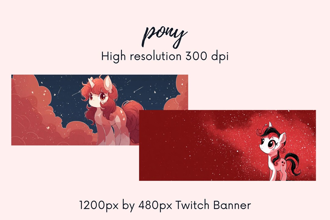 Pony Twitch Banner| Twitch Background| | Twitch Profile |thunderstormy ...