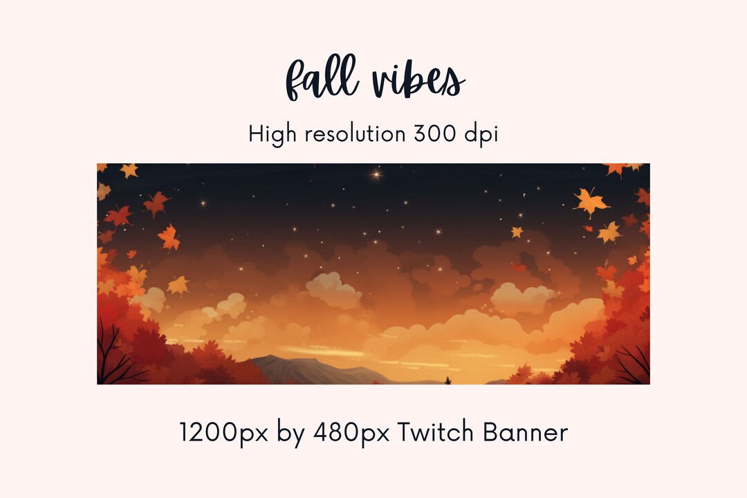 Fall Twitch Banner| Twitch Background| | Twitch Profile |thunderstormy ...