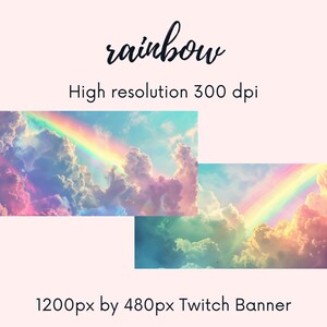 Rainbow Twitch Banner Twitch Background Twitch Profile thunderstormy ...