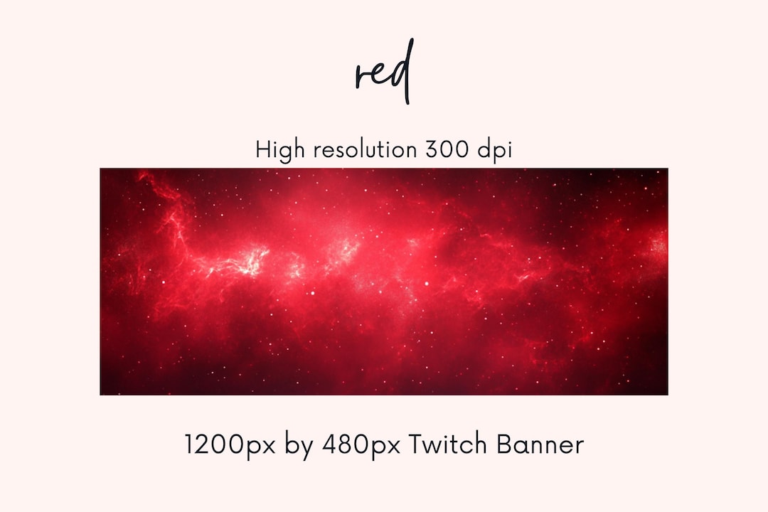 Red Twitch Banner| Twitch Background| | Twitch Profile |thunderstormy ...
