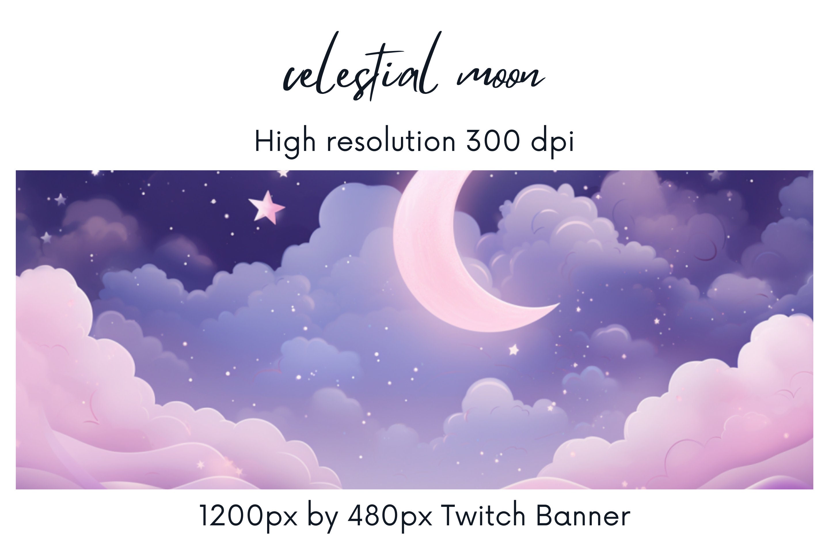 Twitch Banner| Twitch Background| Night Sky Twitch Background | Twitch ...