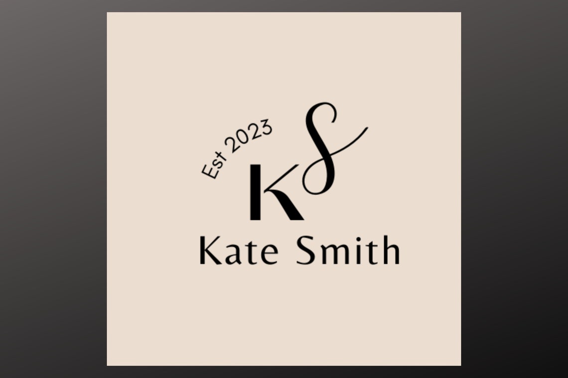 Youtube Logo Beige Logo Small Business Branding DIY - Etsy