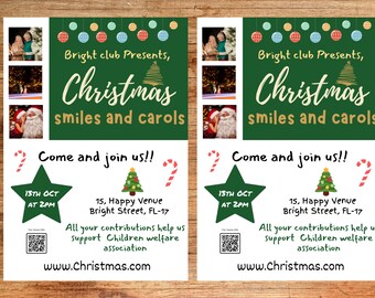 Christmas Carol Flyer - Etsy