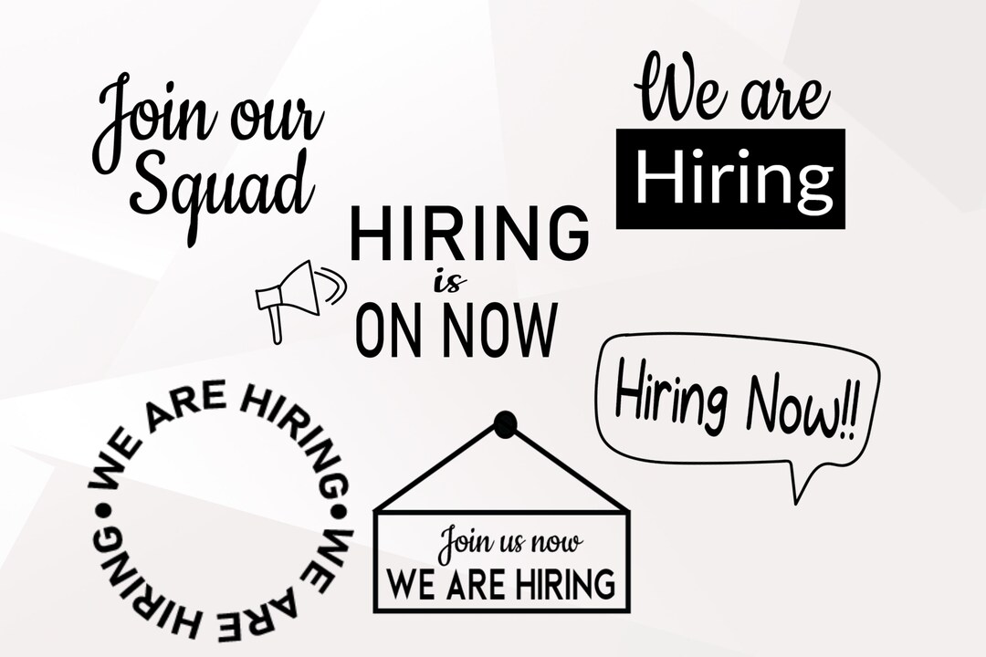 Hiring Now Png| Job Vacancy| Instant Download| Recruitment Cliparts ...