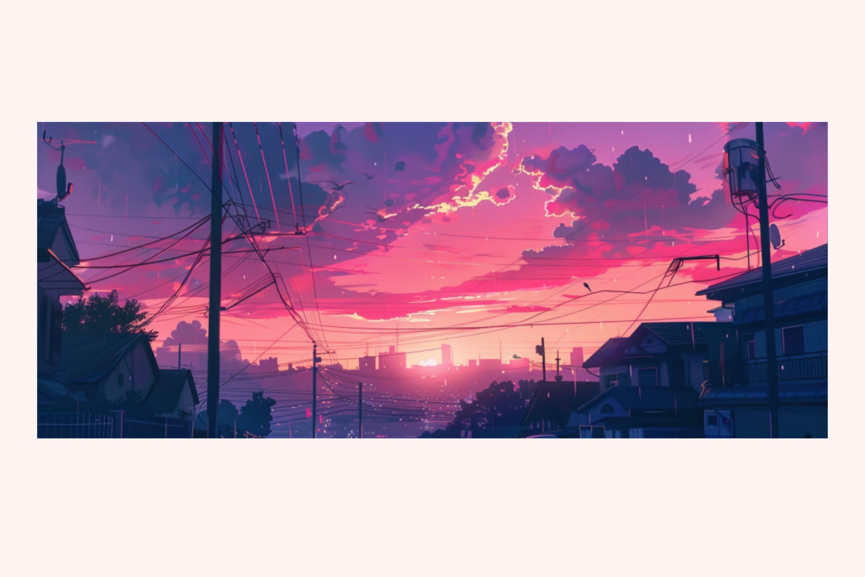 Lofi Twitch Banner Twitch Background Twitch Profile plant View Purple ...