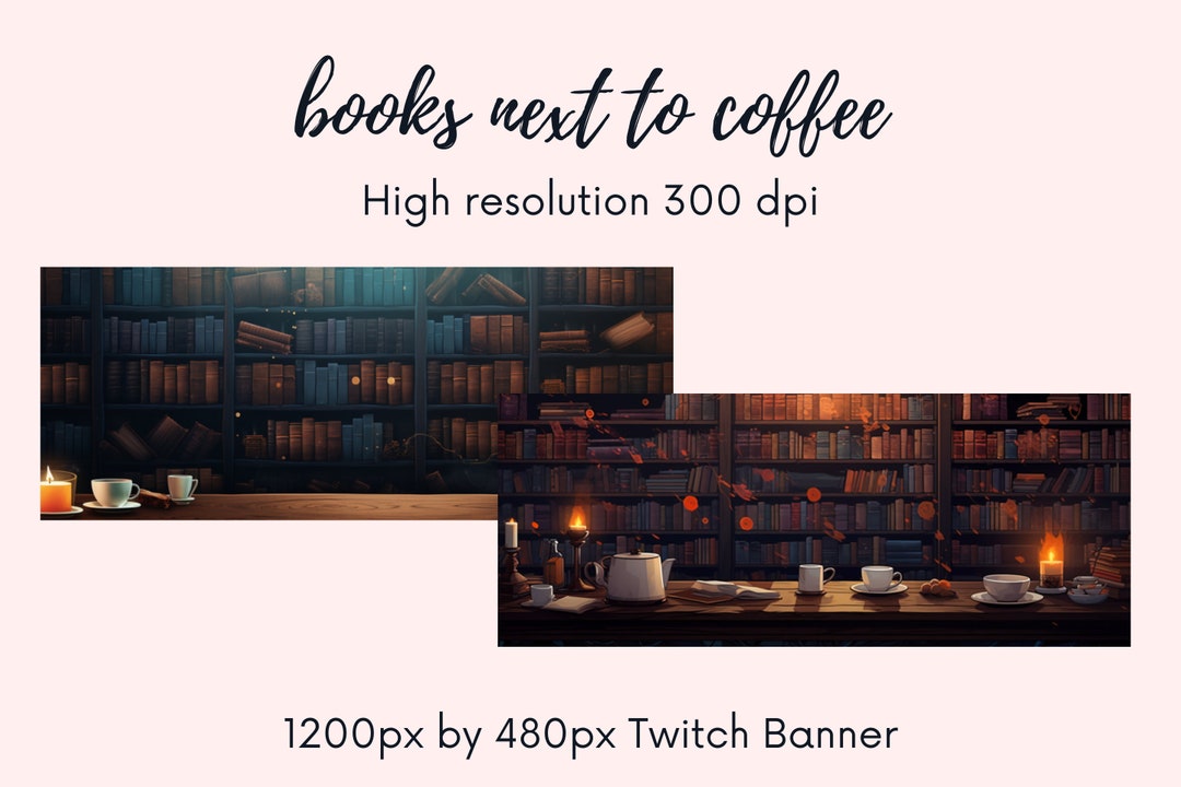 Books Twitch Banner Twitch Background Book Shelf Twitch Background ...