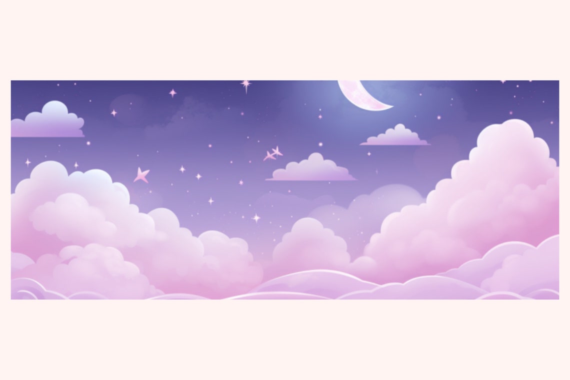 Moon Twitch Banner| Twitch Background| | Twitch Profile |thunderstormy ...