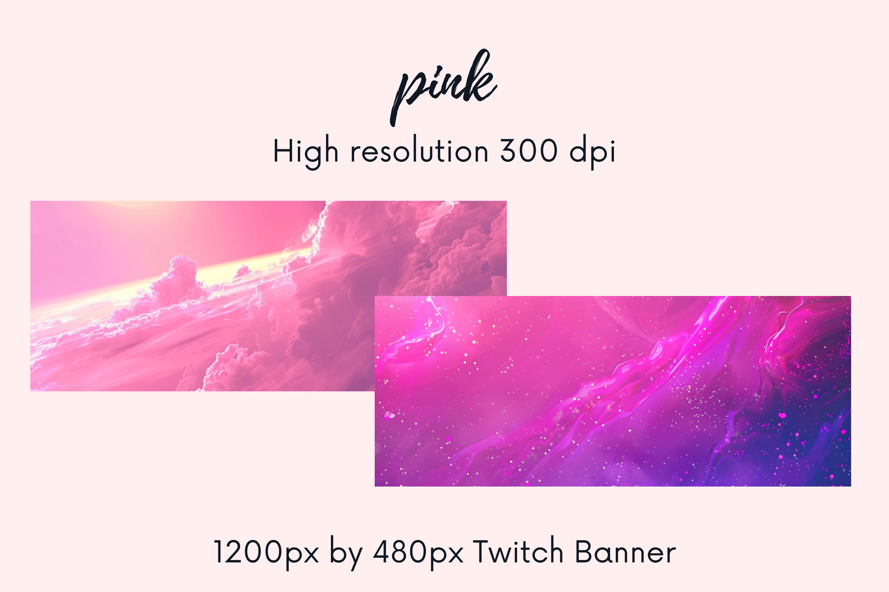 Pink Twitch Banner Twitch Background Twitch Profile thunderstormy View ...