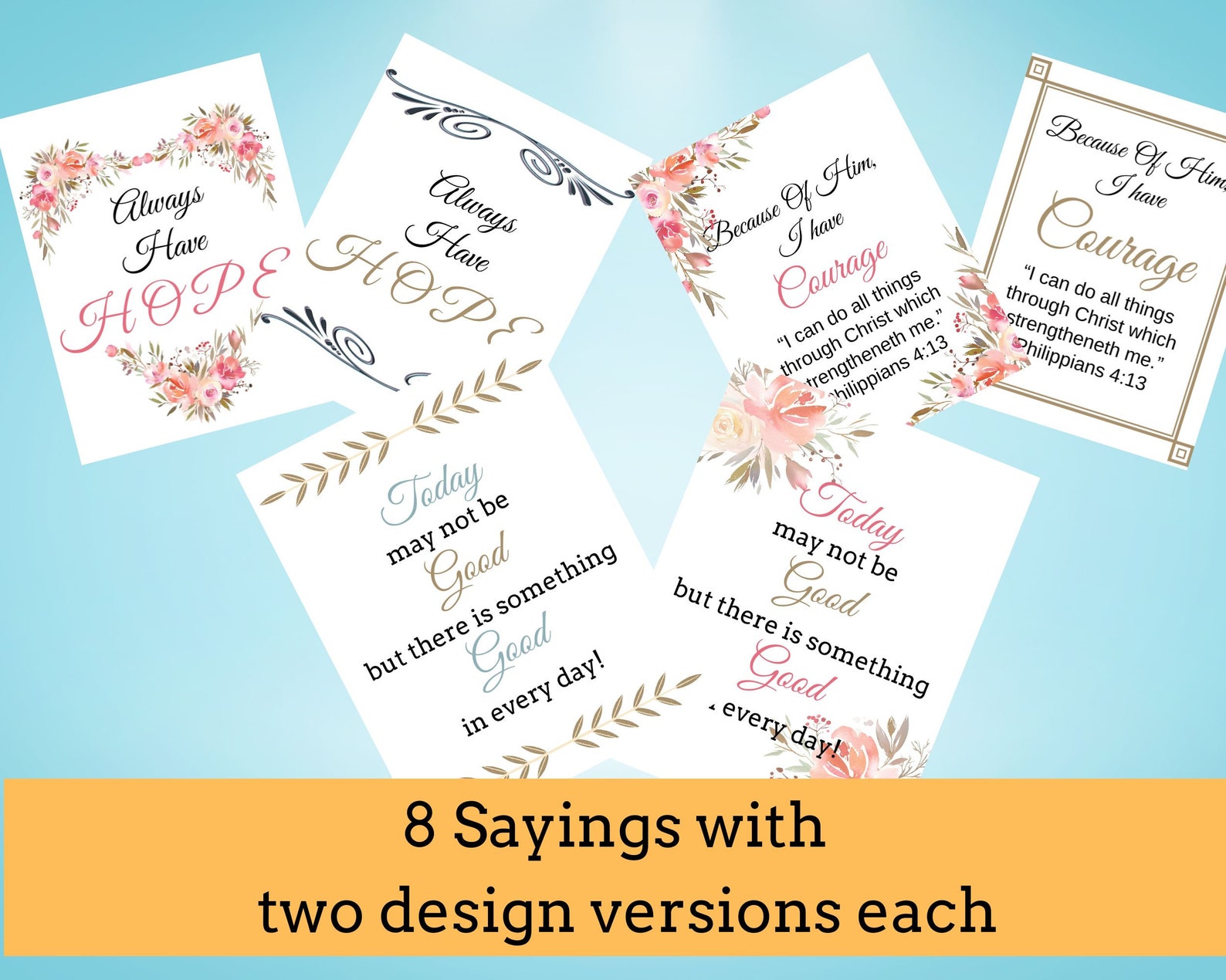 Encouragement Cards Bundle A/inspiring and Positive Notes/printable ...