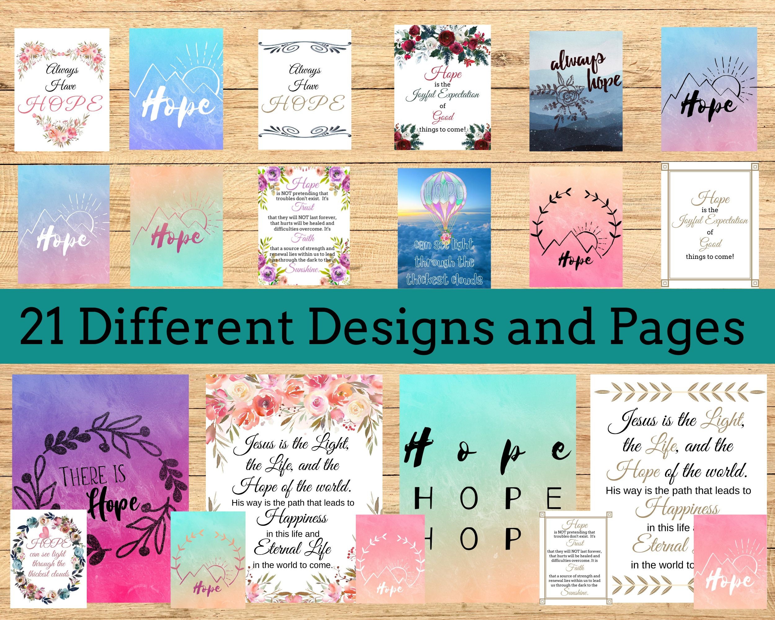 Hope Notes/inspiring and Positive Notes/printable Hope Signs/lds ...
