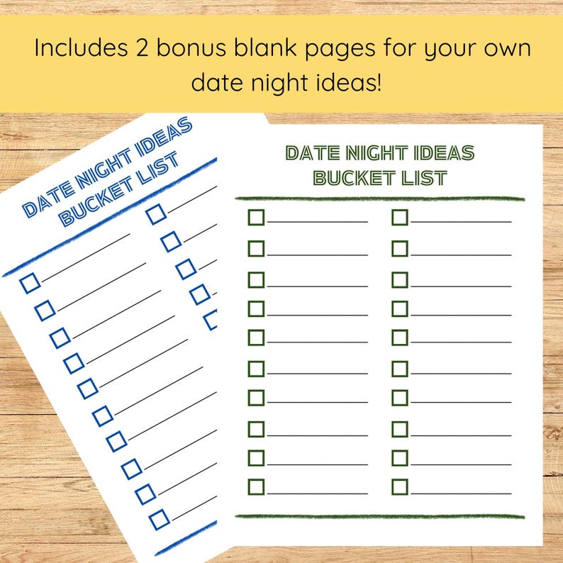 Date Night Idea Planner | Date Night Kit | Couple Games | Date Night ...