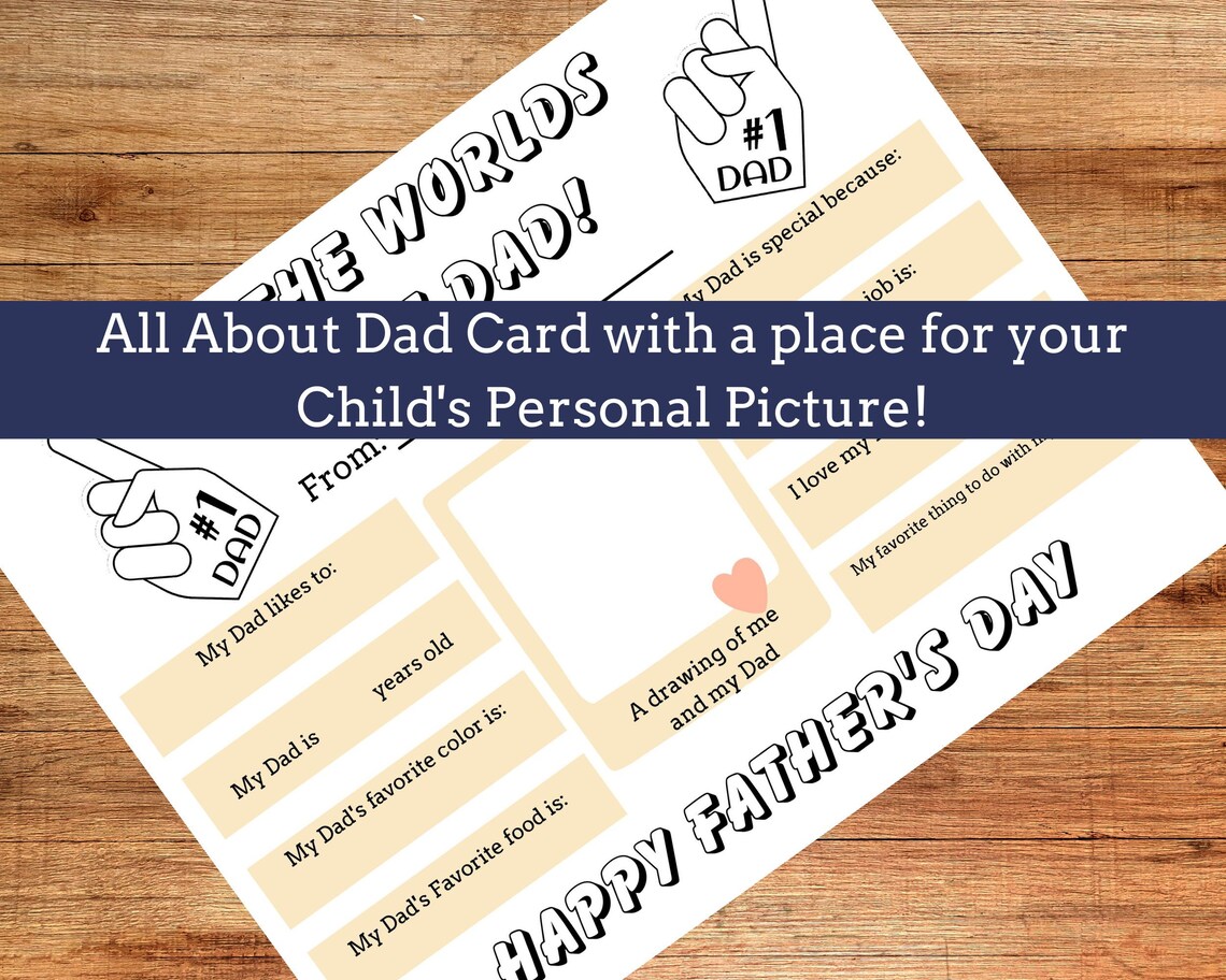 Fathers Day Printable Coloring Page Printable All About Dad Fill in ...