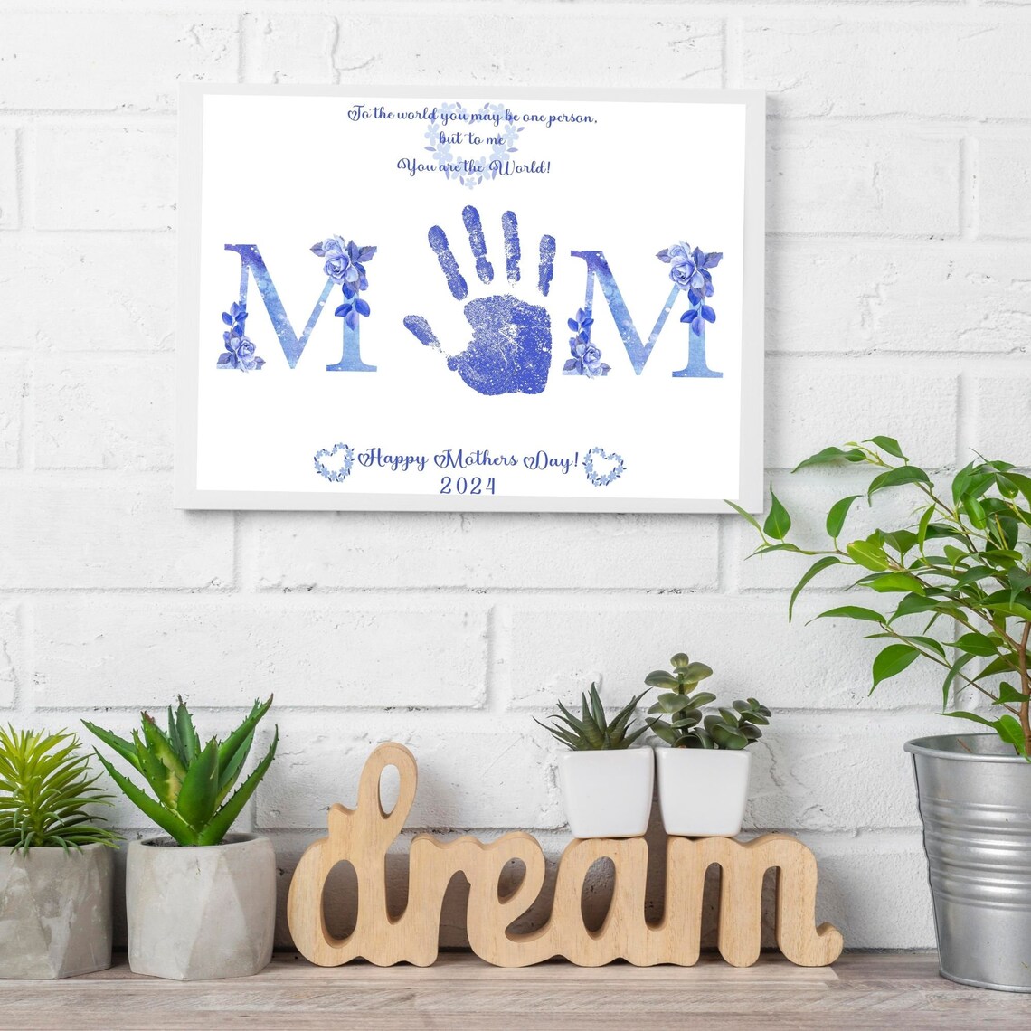 Mothers Day Handprint Art Printable | Mothers Day Craft | Mothers Day ...