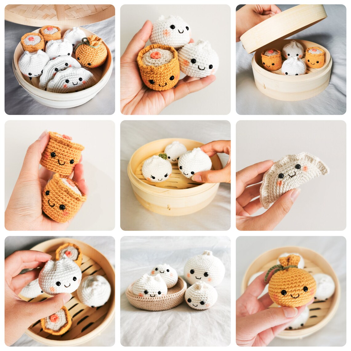 The Foodies: Dim Sum Family Pattern Bundle PATTERN ONLY | Etsy