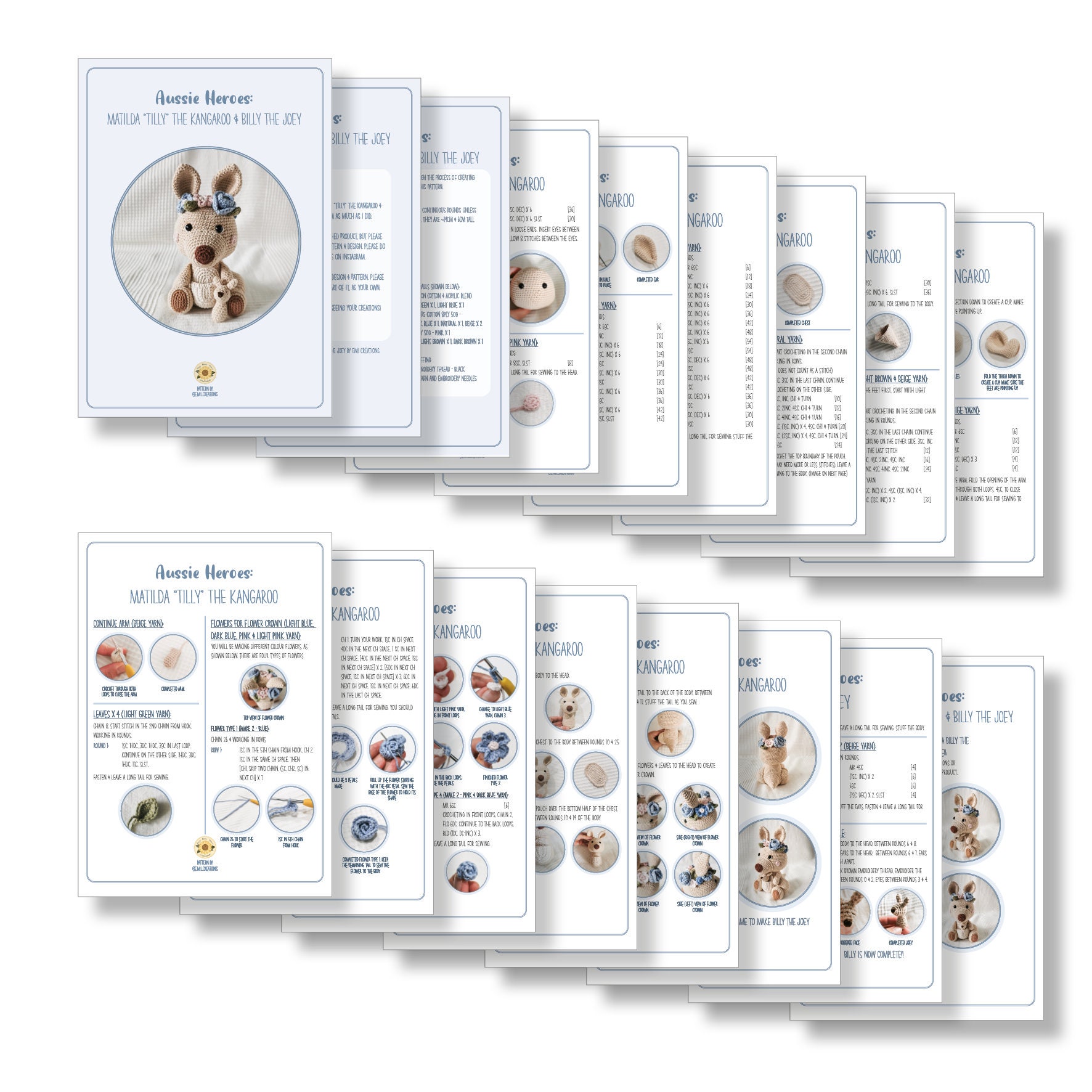 Aussie Heroes: the Family Pattern Bundle 5 Patterns DIGITAL - Etsy