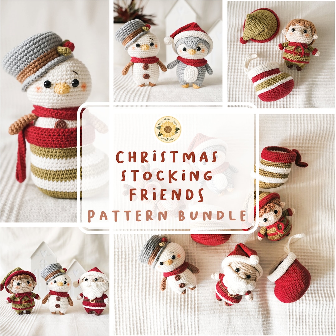 Christmas Stocking Friends: Pattern Bundle[digital PATTERN Only ...
