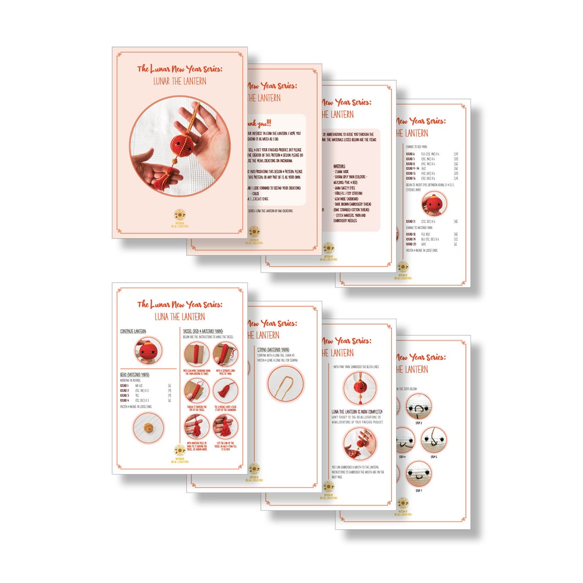 The Lunar New Year Series: Pattern Bundle 6 Patterns - Etsy