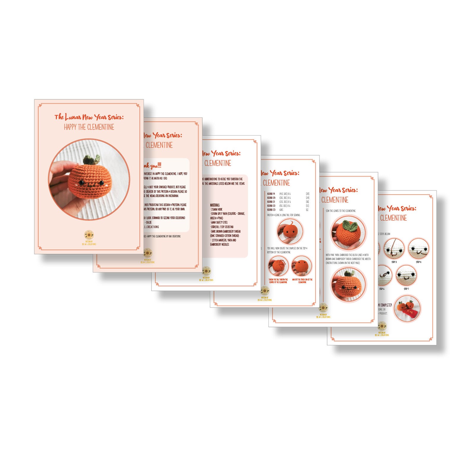 The Lunar New Year Series: Pattern Bundle 6 Patterns | Etsy