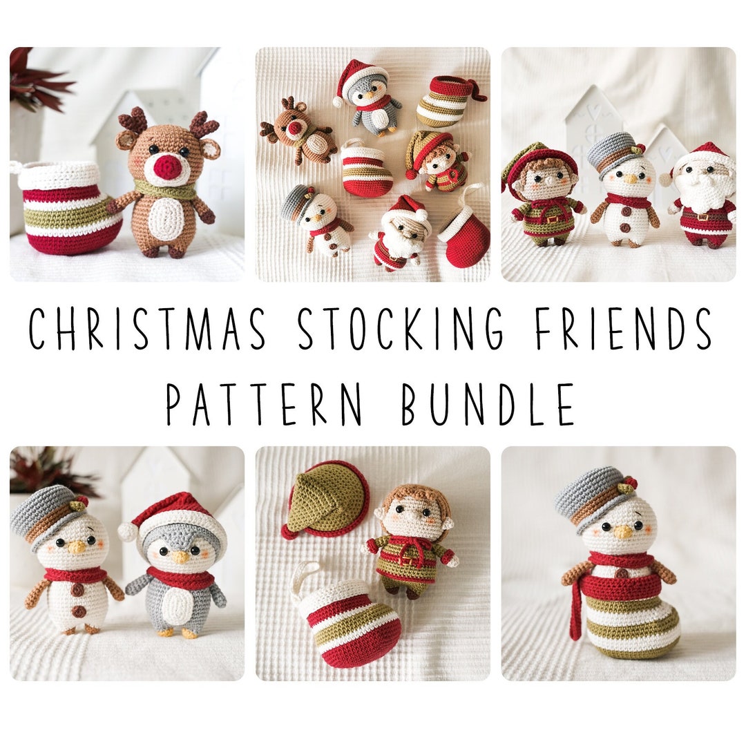 Christmas Stocking Friends: Pattern Bundledigital PATTERN - Etsy