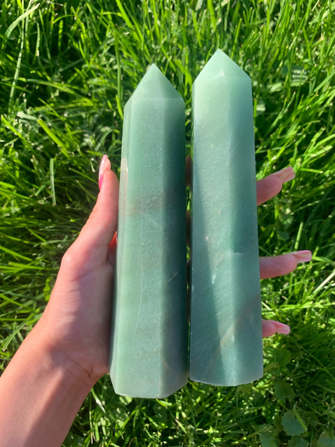 Large Green Aventurine Towers - Etsy