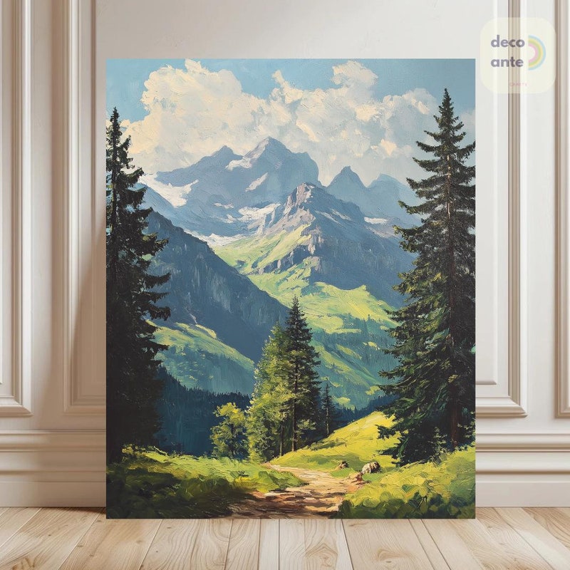 Alpine Painting - Etsy