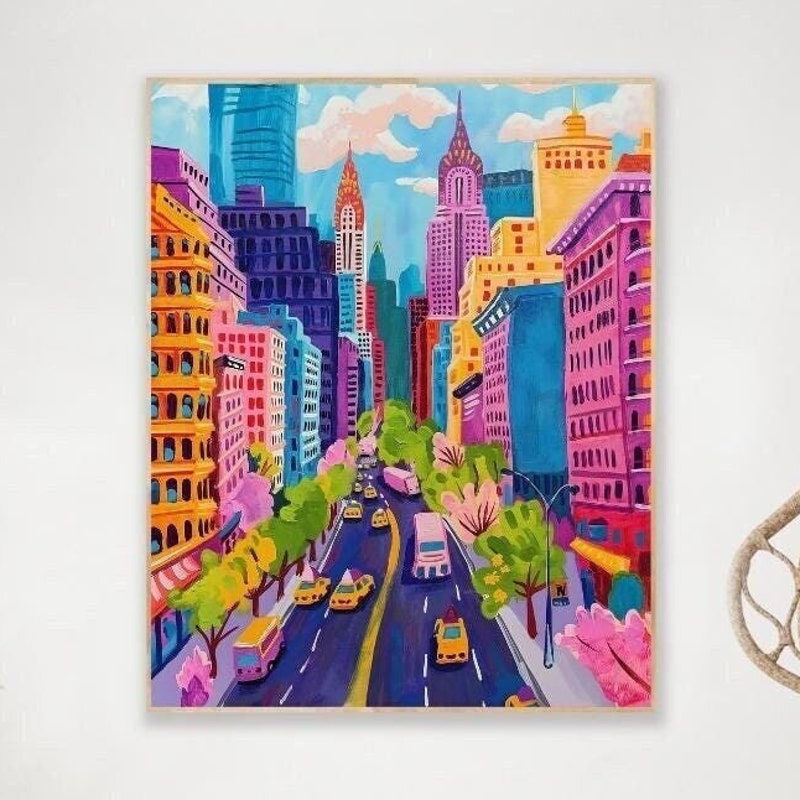 Paint by Numbers Cities - Etsy