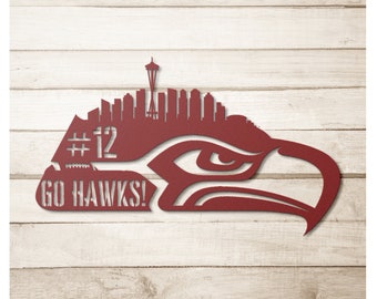Seahawks Metal Wall Art - Etsy