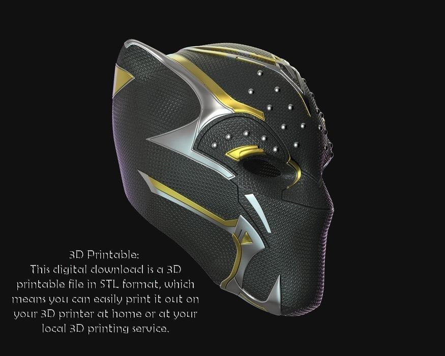 Shuri Black Panther Mask - Digital Download STL 3D Printing | Cosplay ...