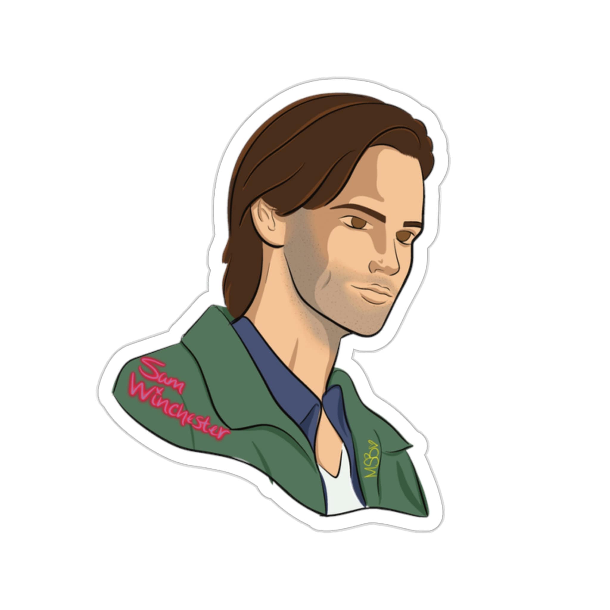 Sam Winchester Supernatural Kiss cut Sticker Created On Procreate Etsy sam-winchester-supernatural-kiss-cut-sticker-created-on-procreate-etsy