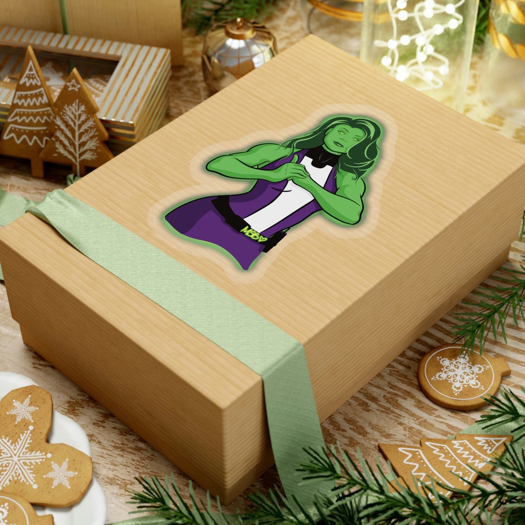 She-hulk Kiss-cut Sticker Designed by Mia in Procreate - Etsy