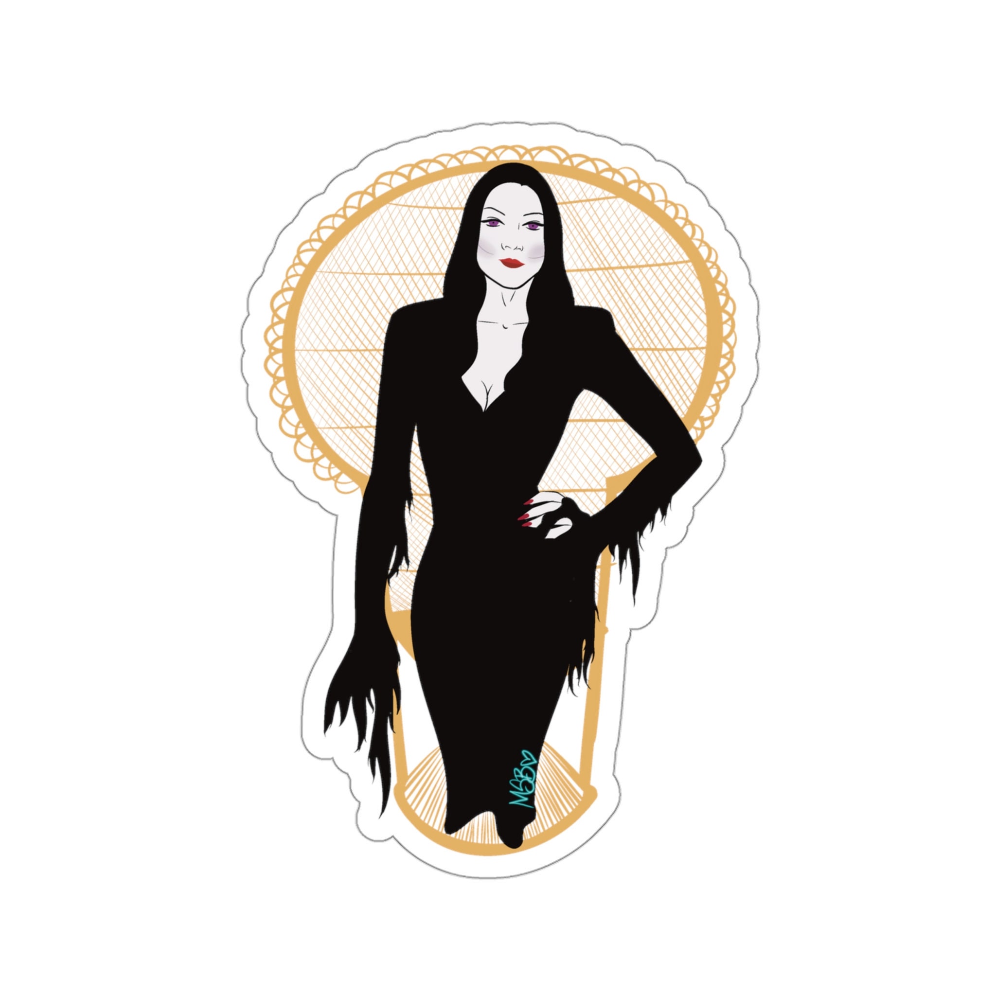 Morticia Addams Sticker Addams Family Witchy Sticker Water Bottle Queen ...